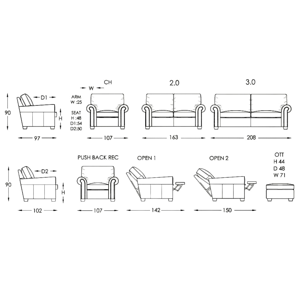 Moran Brando Sofa: Classic Comfort with Contemporary Flair