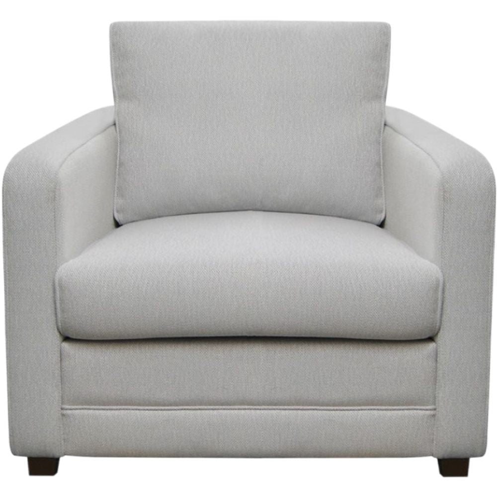 Moran Brubeck Chair: Contemporary Square-Arm Accent.